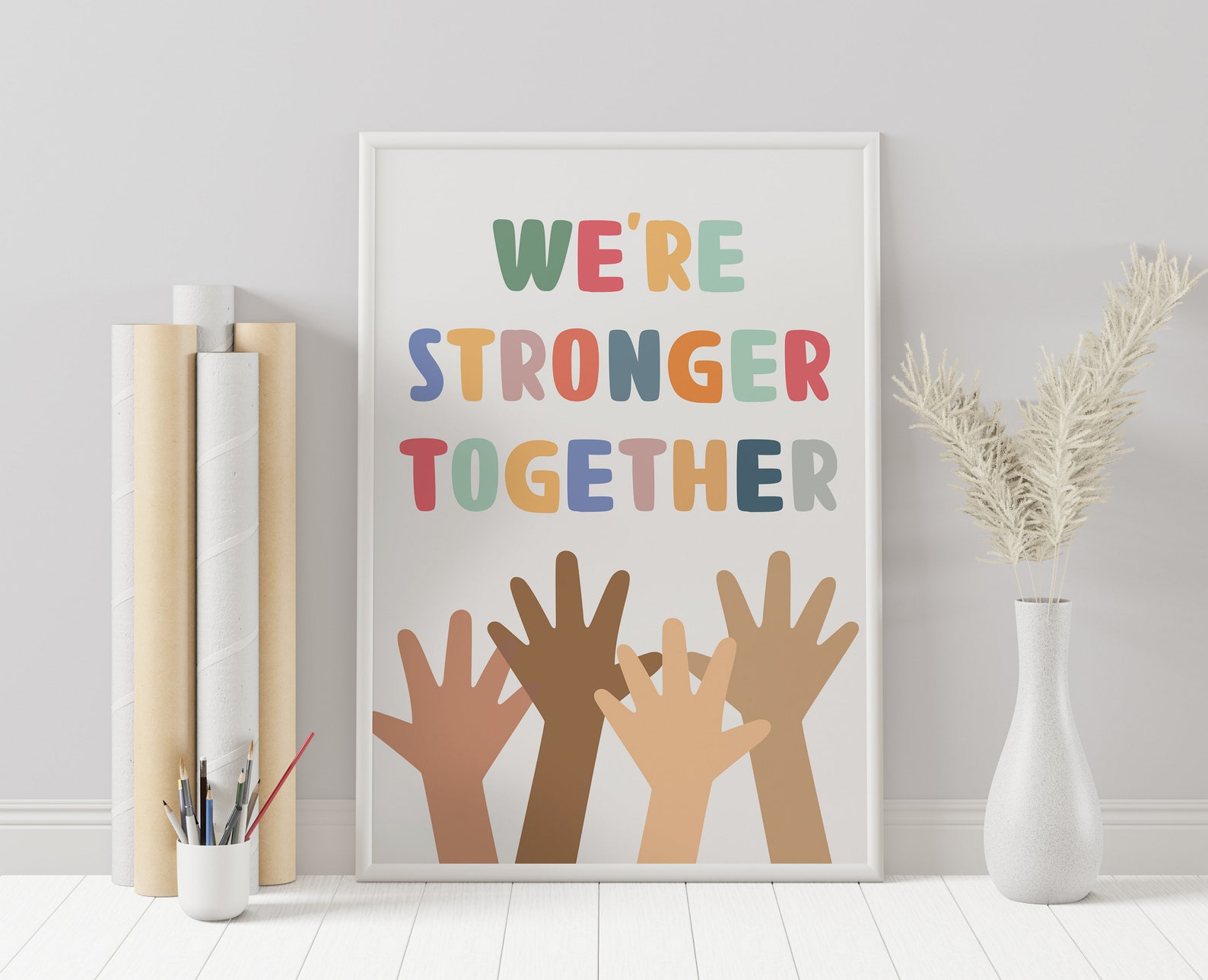 We're Stronger Together, Equality Poster, Diversity Print, Inclusion ...