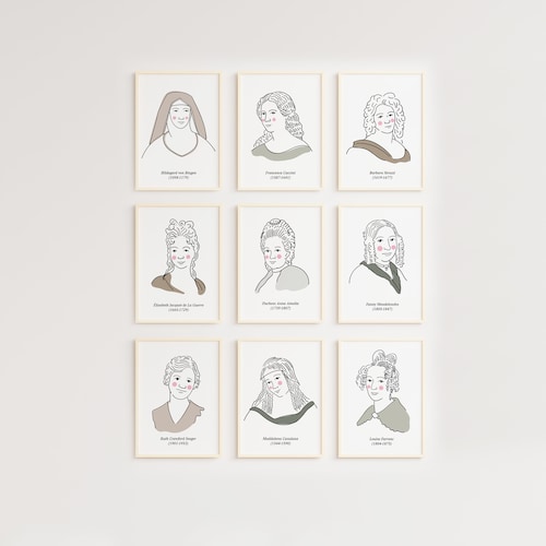 Set of Classical Composers Poster Classical Music Music - Etsy