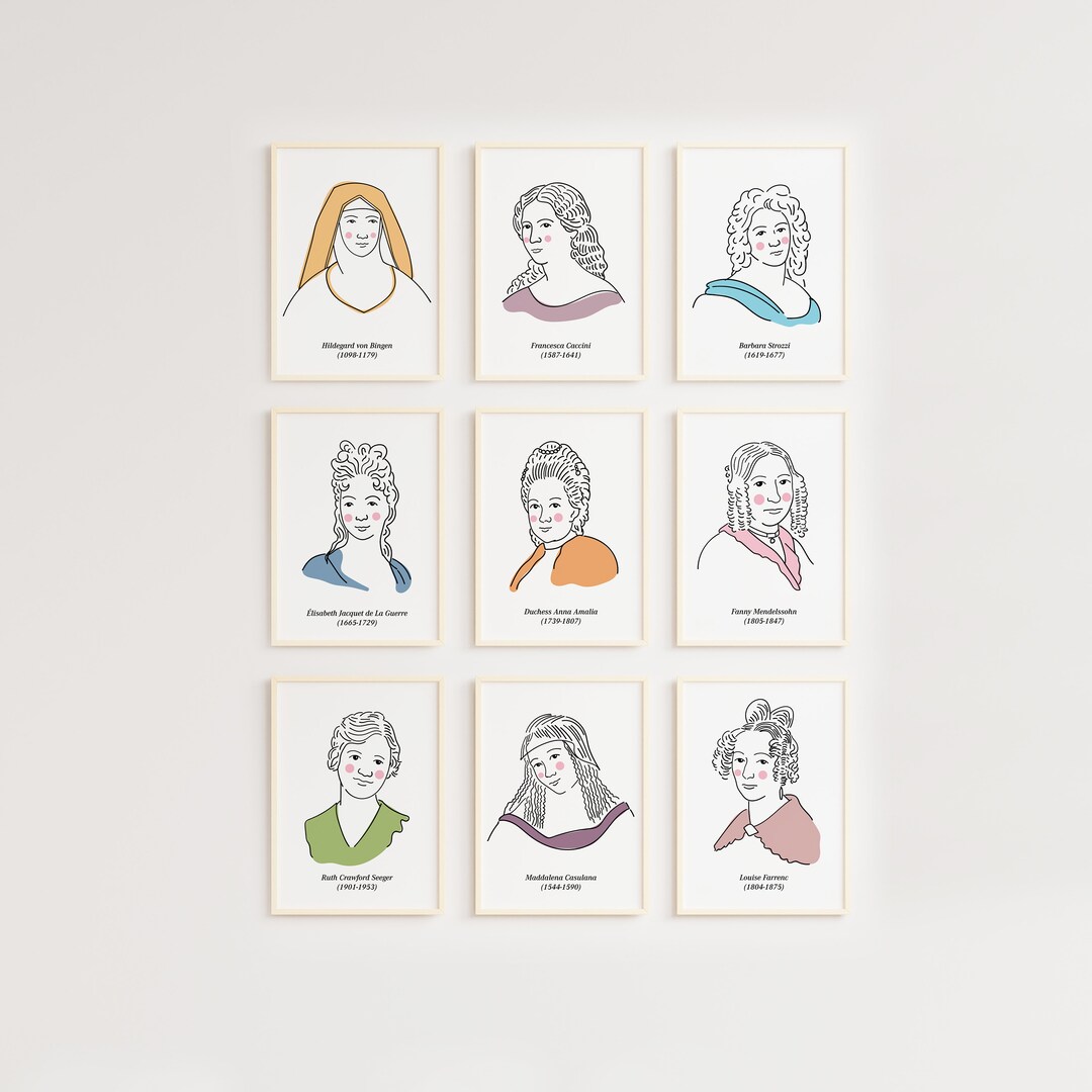 Female Composers Poster Set: Music Classroom Decor (digital Download ...
