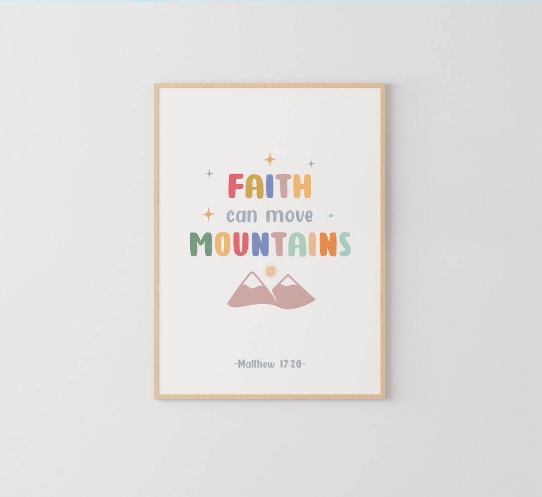 Kids Bible Verse Print: Christian Nursery Decor (digital Download) - Etsy