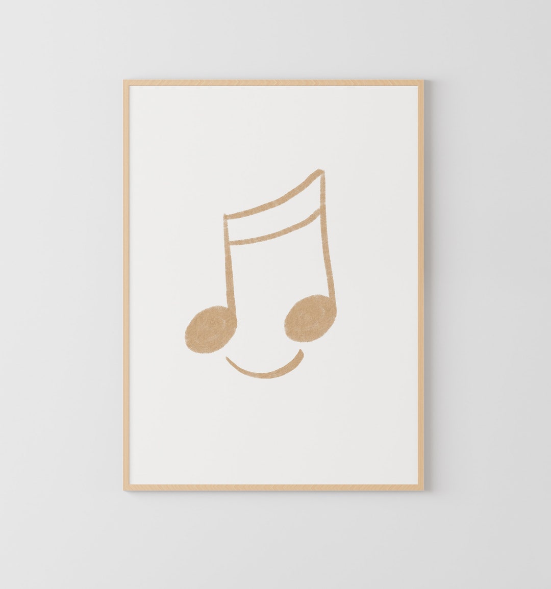 Happy Music Note Music Classroom Decor Music Poster - Etsy