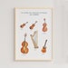 Music Instruments French Poster Set: Watercolor Educational Decor ...