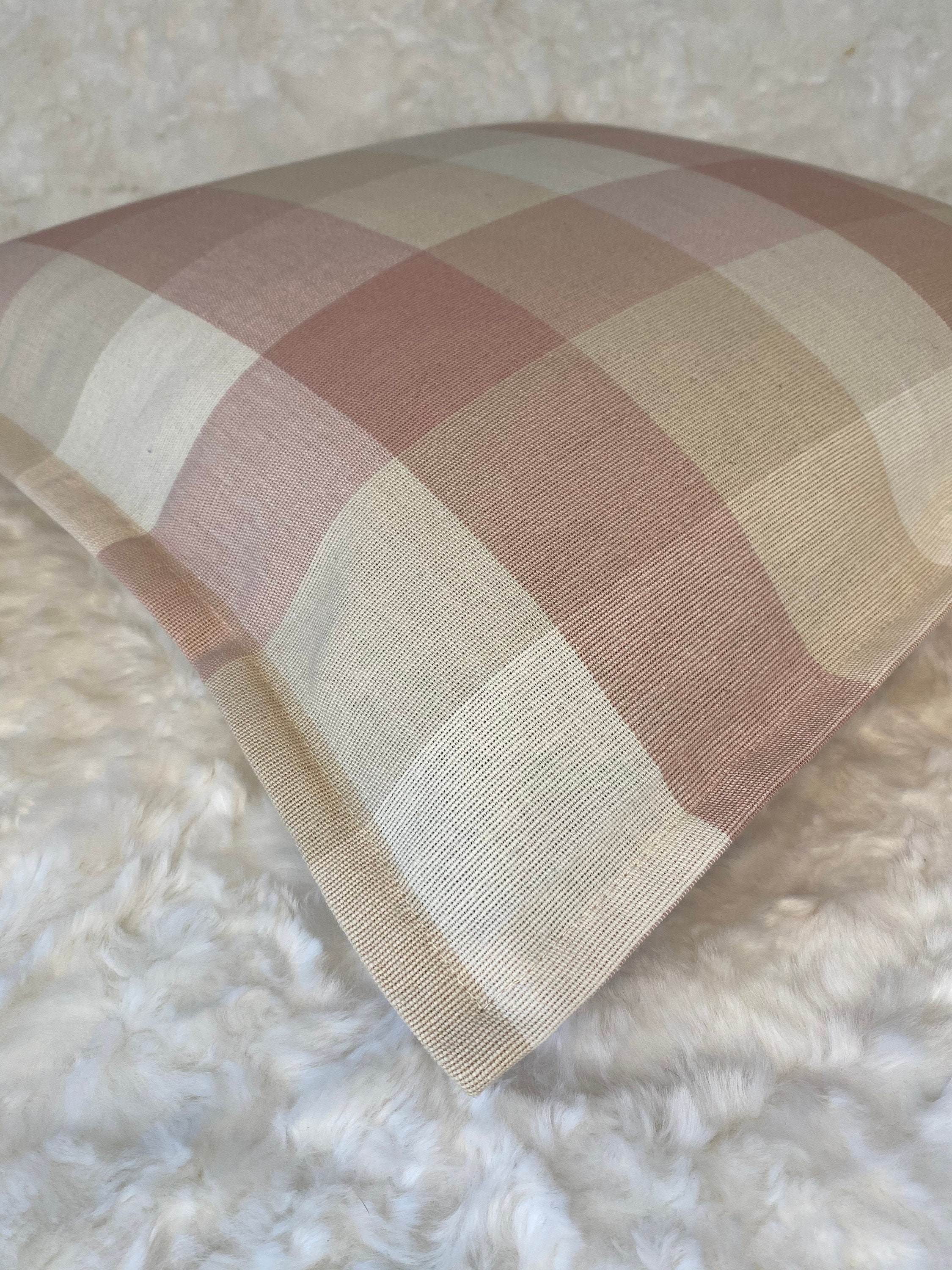 Laura Ashley Mitford Check Cushion Soft Pink - Etsy
