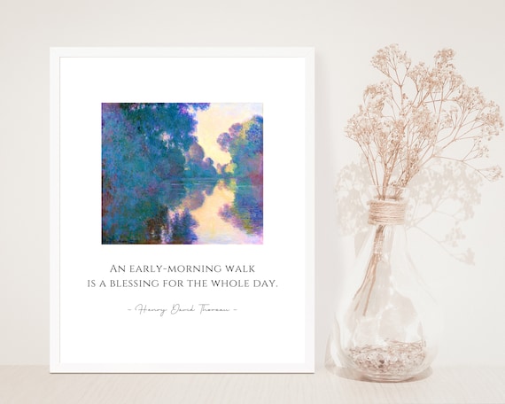 An Early-morning Walk is a Blessing for the Whole Day Henry - Etsy