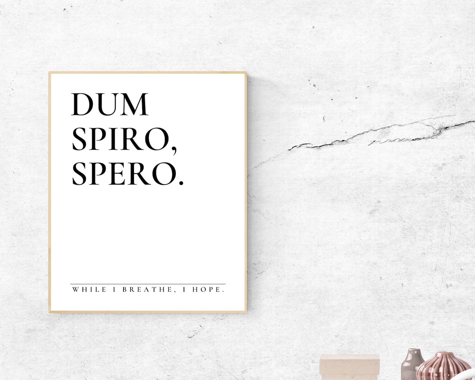 Dum Spiro Spero While I Breathe I Hope Hope Quote - Etsy