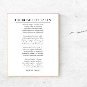 Robert Frost, the Road Not Taken, Poetry, Two Roads Diverged in a Wood ...