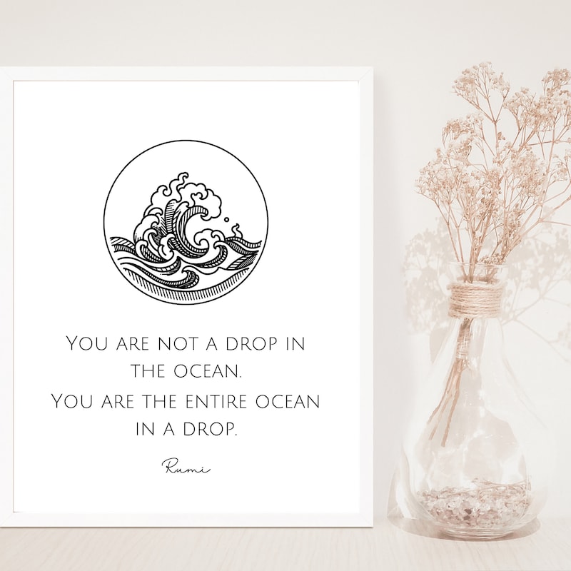 Rumi Ocean in a Drop - Etsy