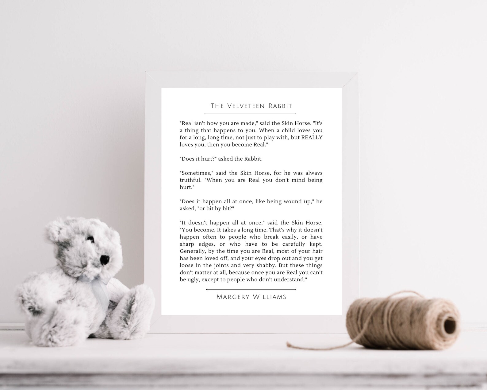 The Velveteen Rabbit, Margery Williams, Real Isn't How You Are Made ...