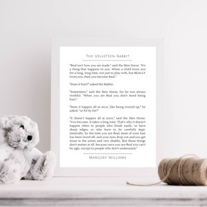 The Velveteen Rabbit, Margery Williams, Real Isn't How You Are Made ...