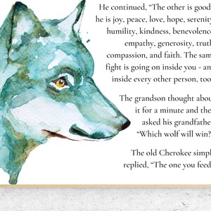 A Tale of Two Wolves - Cherokee Teaching - Native American Parable ...