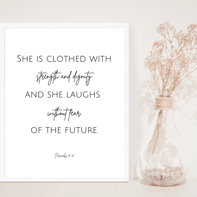 She Laughs Without - Etsy