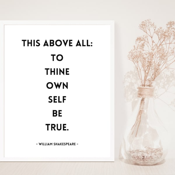 To Thine Own Self - Etsy