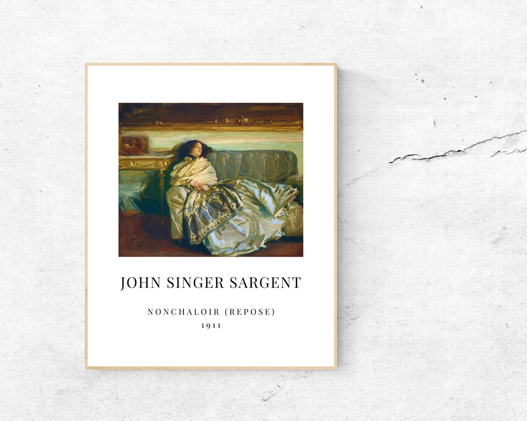 John Singer Sargent Painting Nonchaloir repose 1911 Artwork Rest Self ...