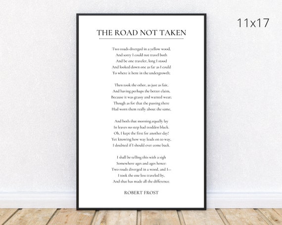 Robert Frost Poems The Road Not Taken