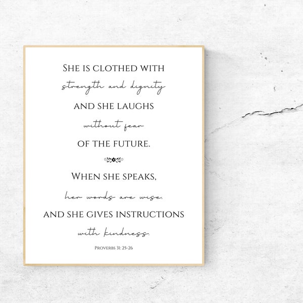 She Laughs Without - Etsy