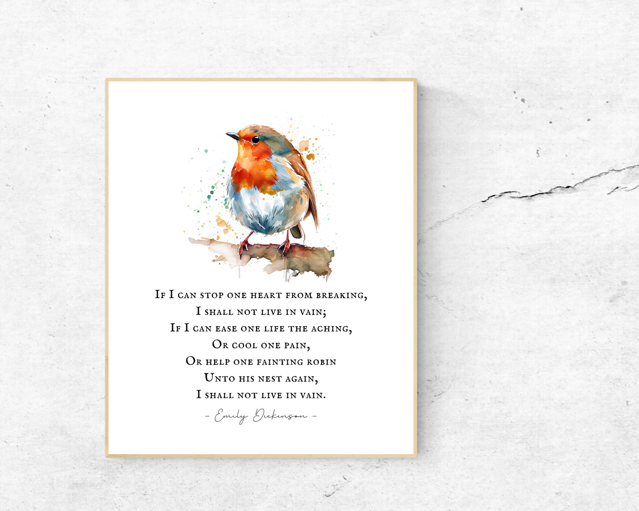 Emily Dickinson - If I Can Stop One Heart From Breaking, I Shall Not ...