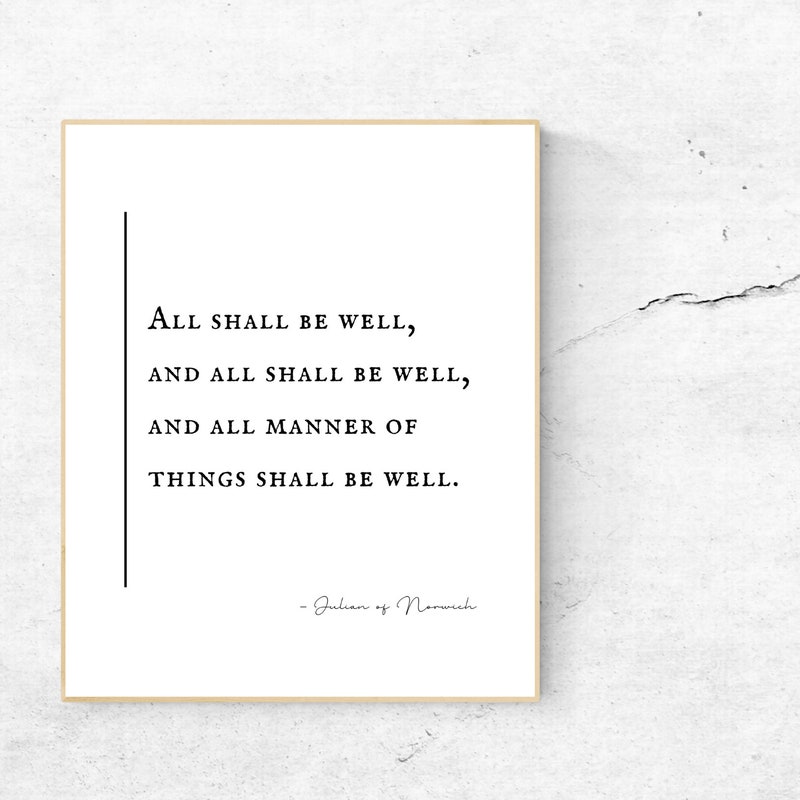 All Shall Be Well - Etsy