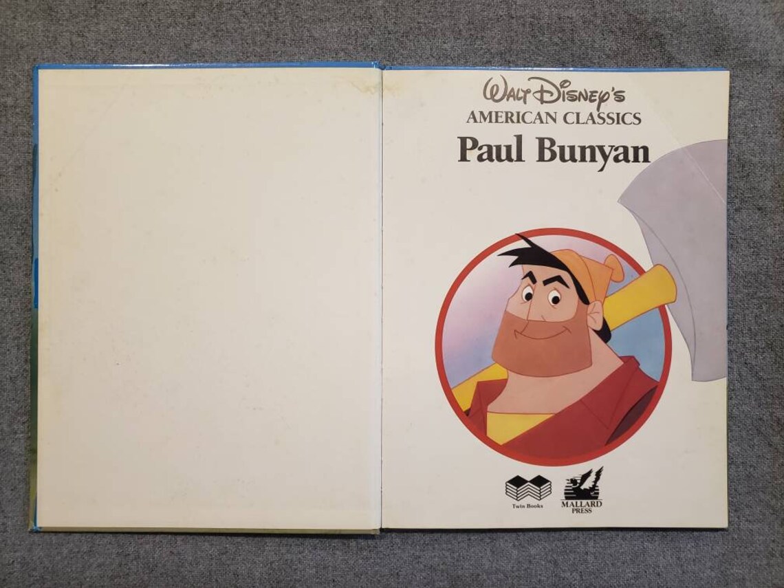 Paul Bunyan From Walt Disney American Classics 1989 Hardcover - Etsy