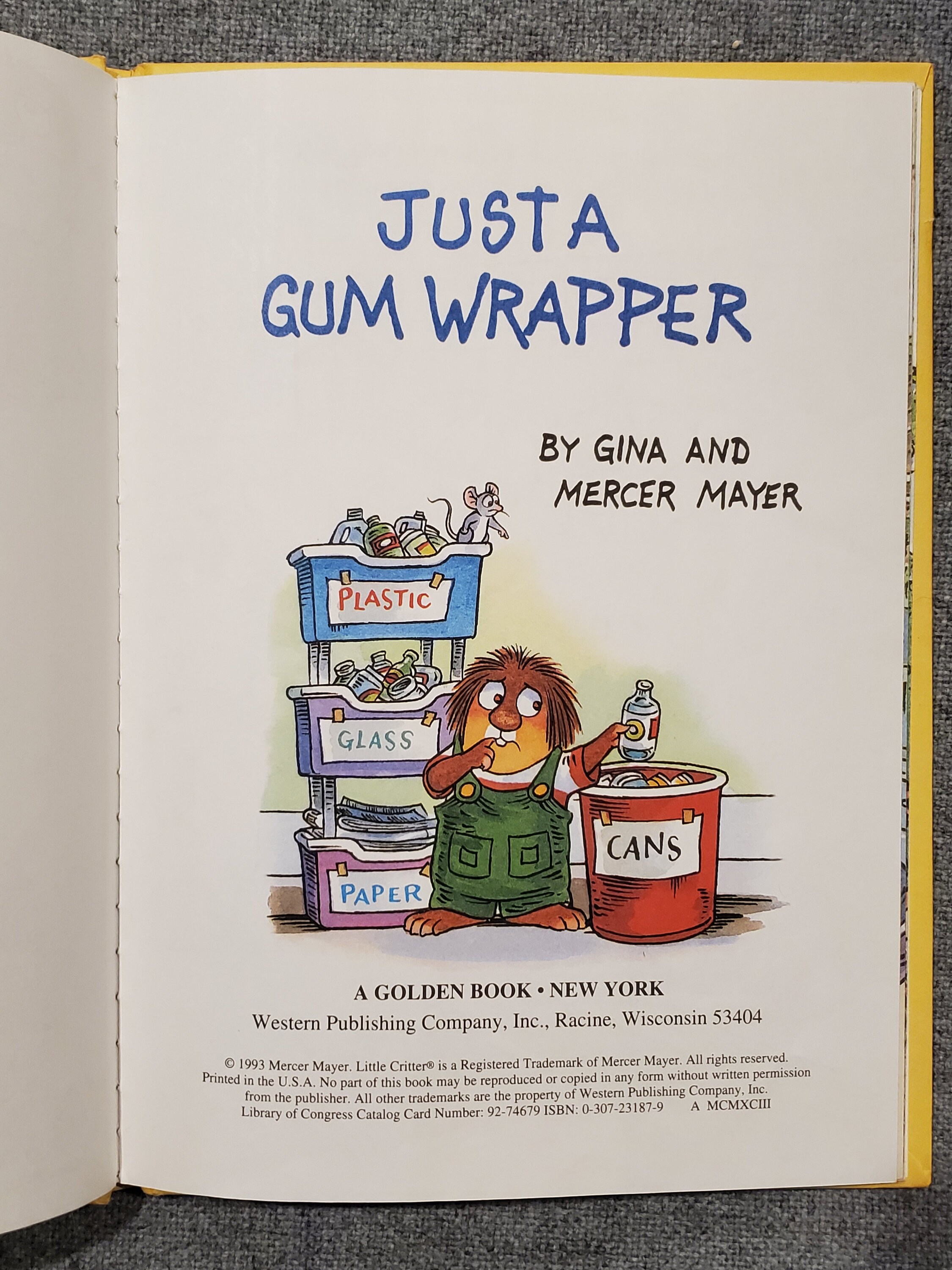 Mercer Mayer's Little Critter Book Club 2 Pack Including 'just A Gum ...