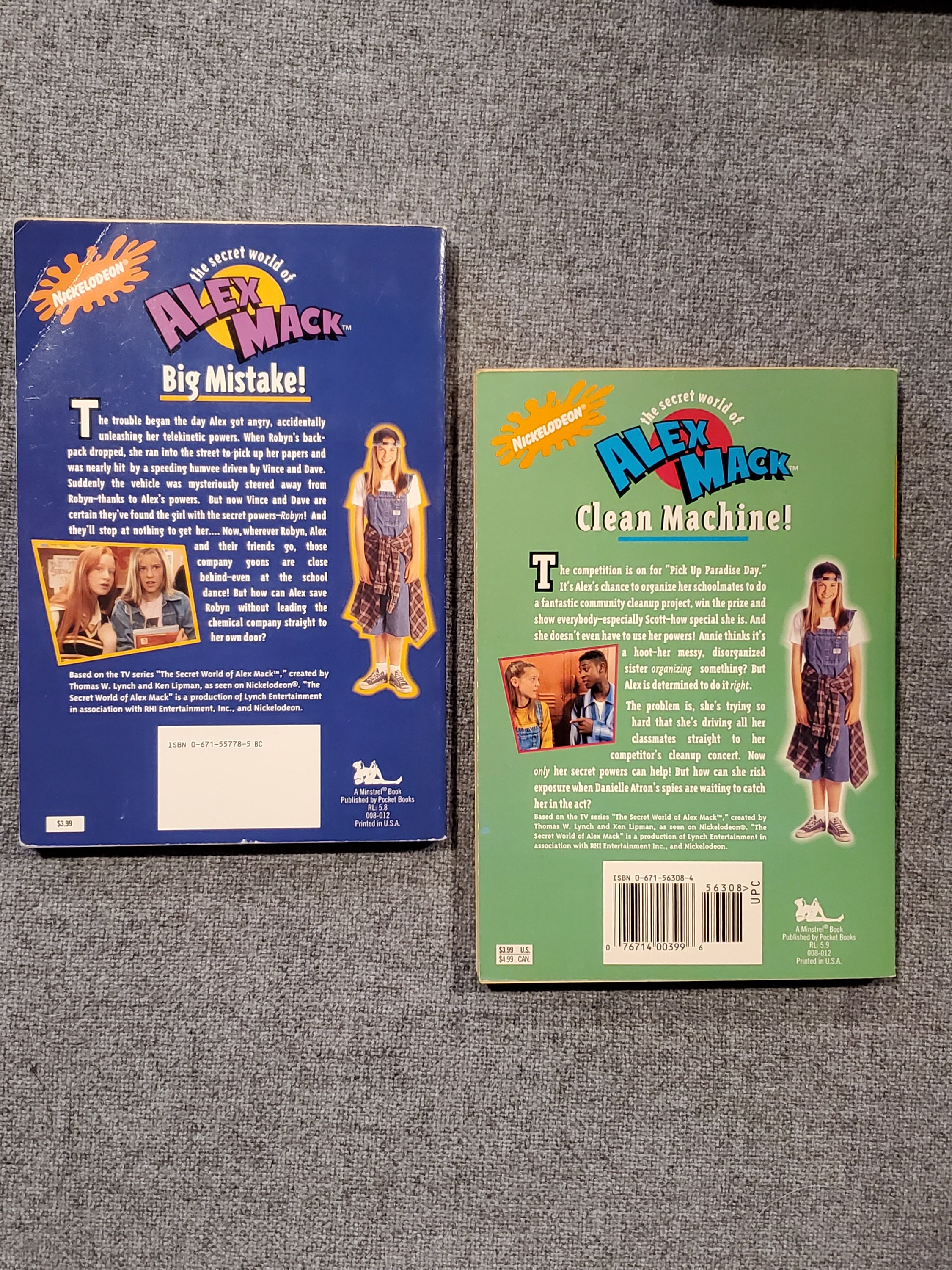 The Secret World of Alex Mack, 2 Books, 90s Nickelodeon Paperbacks - Etsy