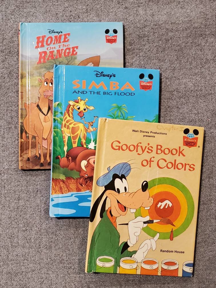 Disney's Wonderful World of Reading Hardcover Books glossy Style Books ...