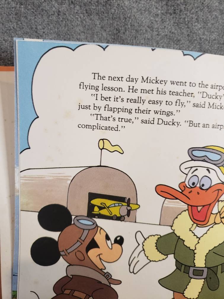 Disney's Mickey Mouse Stories 1989 Hardcover - Etsy
