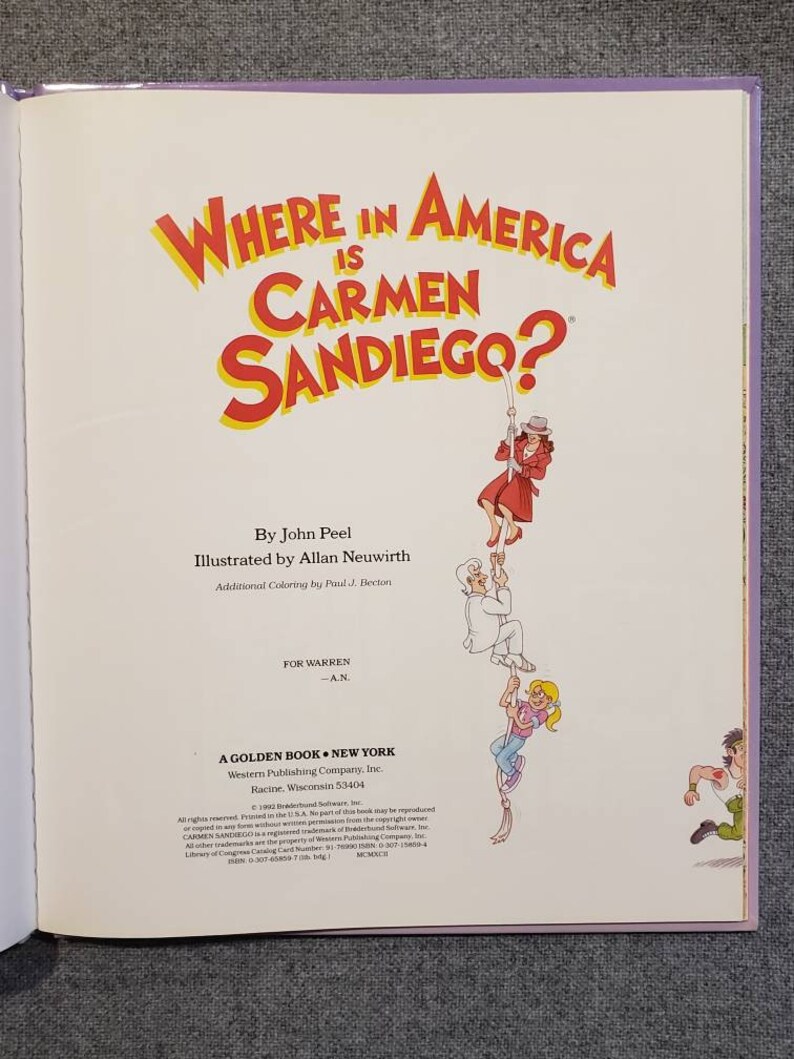 Where in America is Carmen Sandiego by John Peel and Illustrated by ...