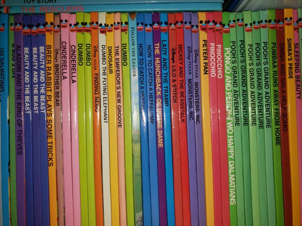 Disney's Wonderful World of Reading Hardcover Books glossy Style Books ...