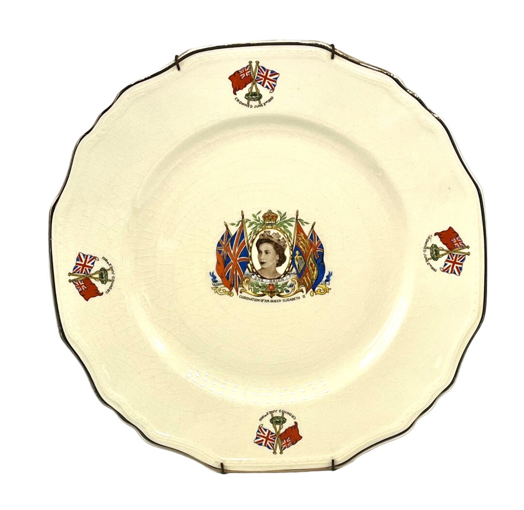 Queen Elizabeth II Coronation Alfred Meakin England 1953 Rare - Etsy