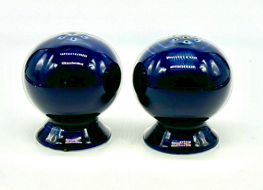Fiestaware Cobalt Blue Salt and Pepper Shakers - Etsy