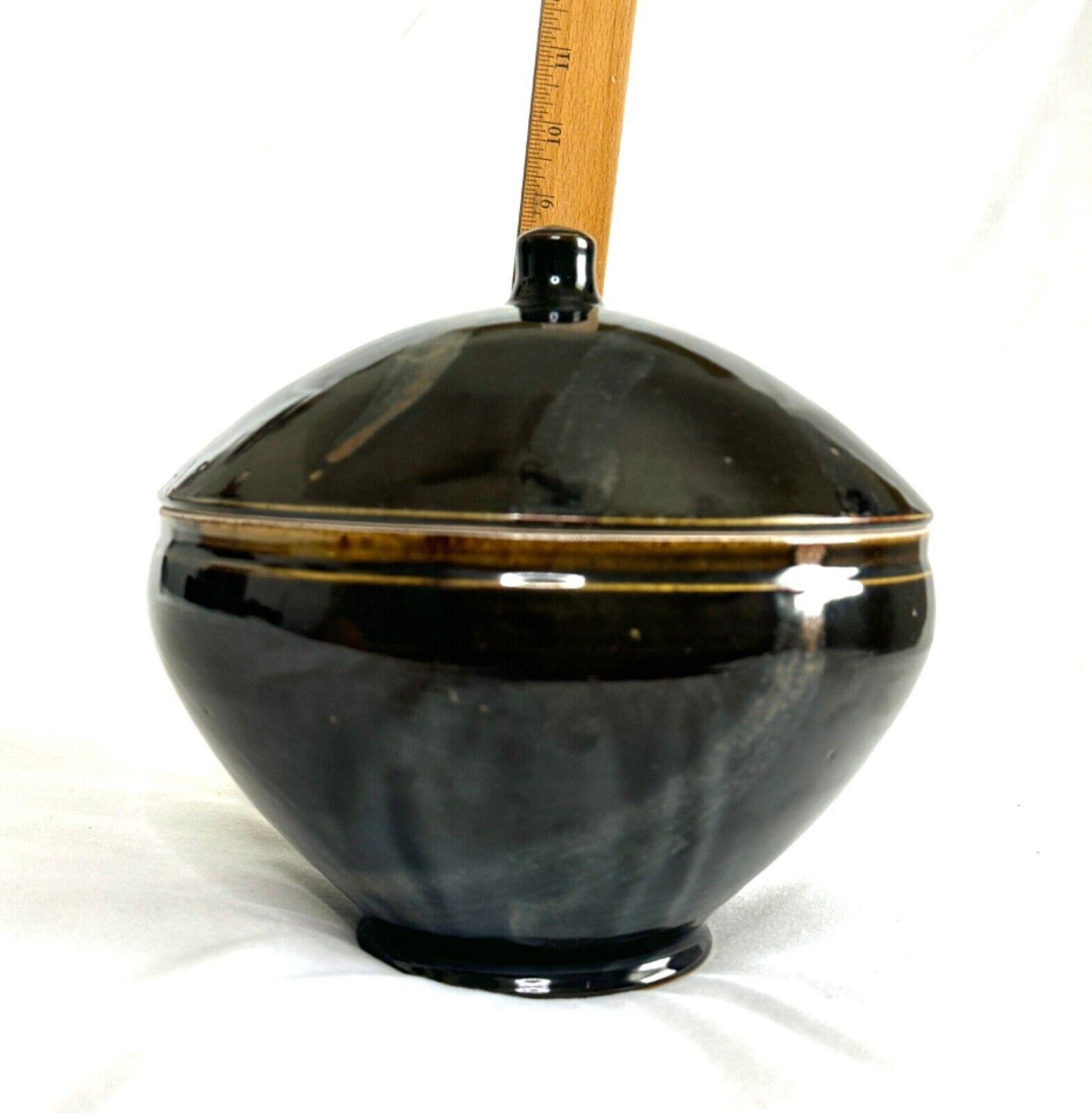 Tom Kendall Art Pottery Glazed Clay Bowl With Lid 4.5 - Etsy