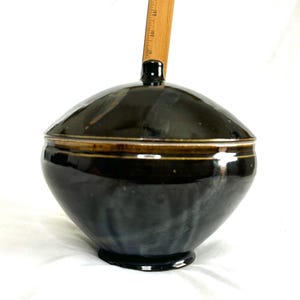 Tom Kendall Art Pottery Glazed Clay Bowl With Lid 4.5 - Etsy