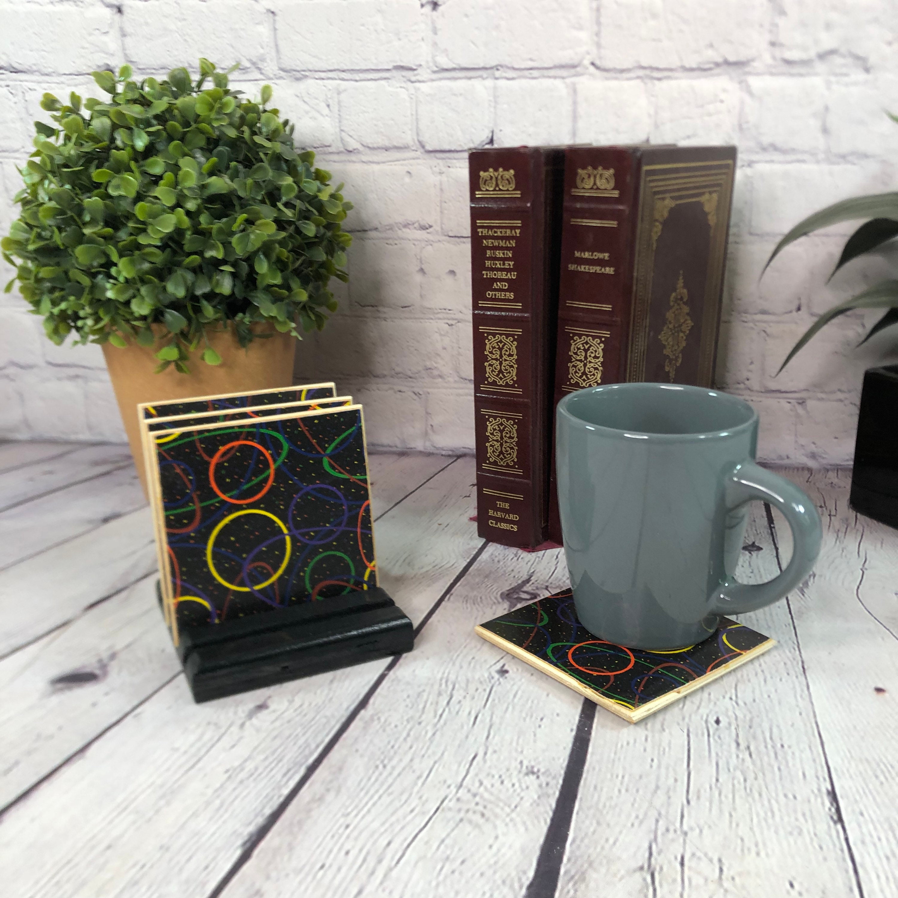 Retro Video Game Arcade Print Coasters Handmade Decorative - Etsy