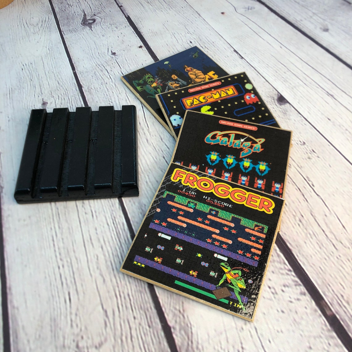 Classic Arcade Video Game Coasters Hard Resin Topcoat - Etsy