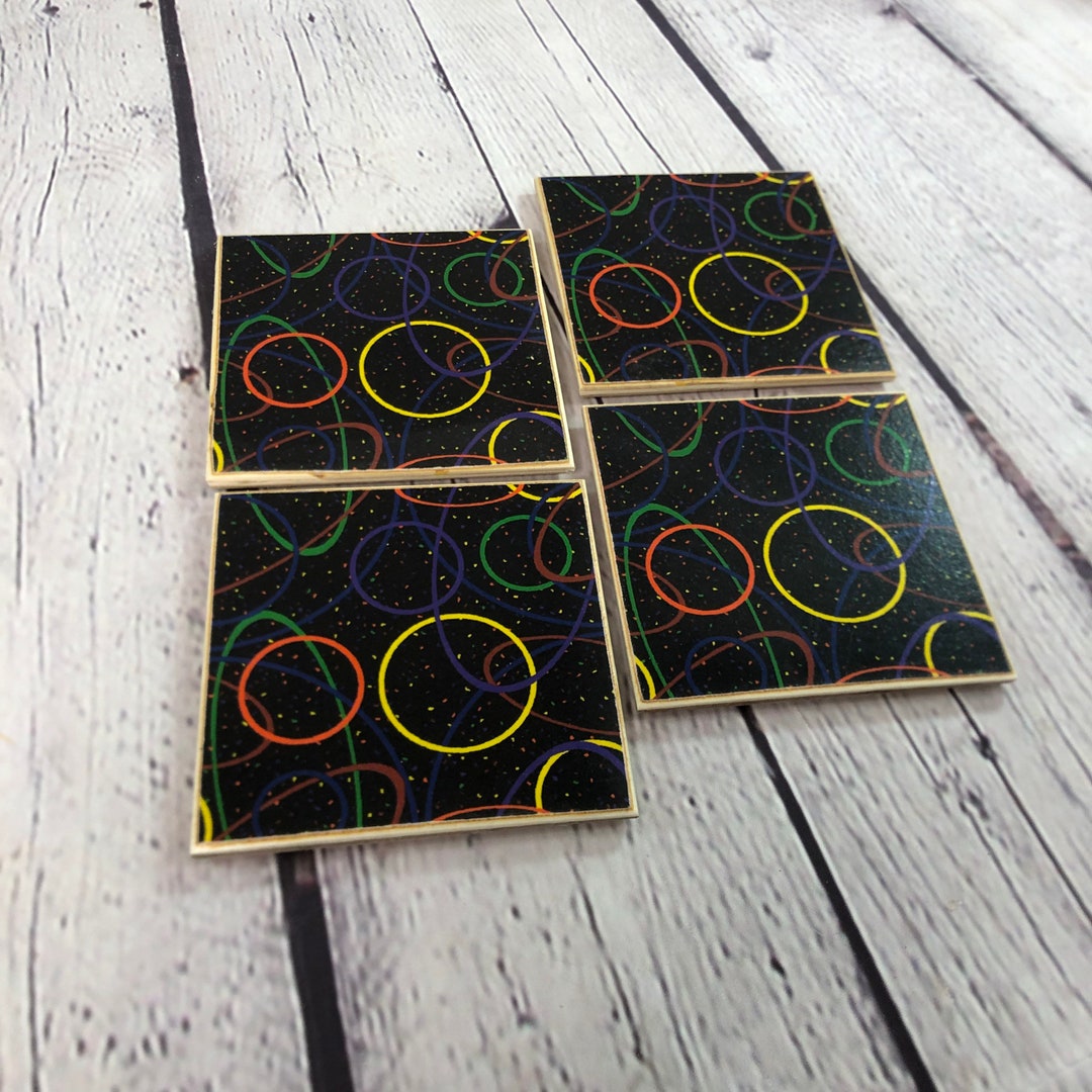 Retro Video Game Arcade Print Coasters Handmade Decorative - Etsy