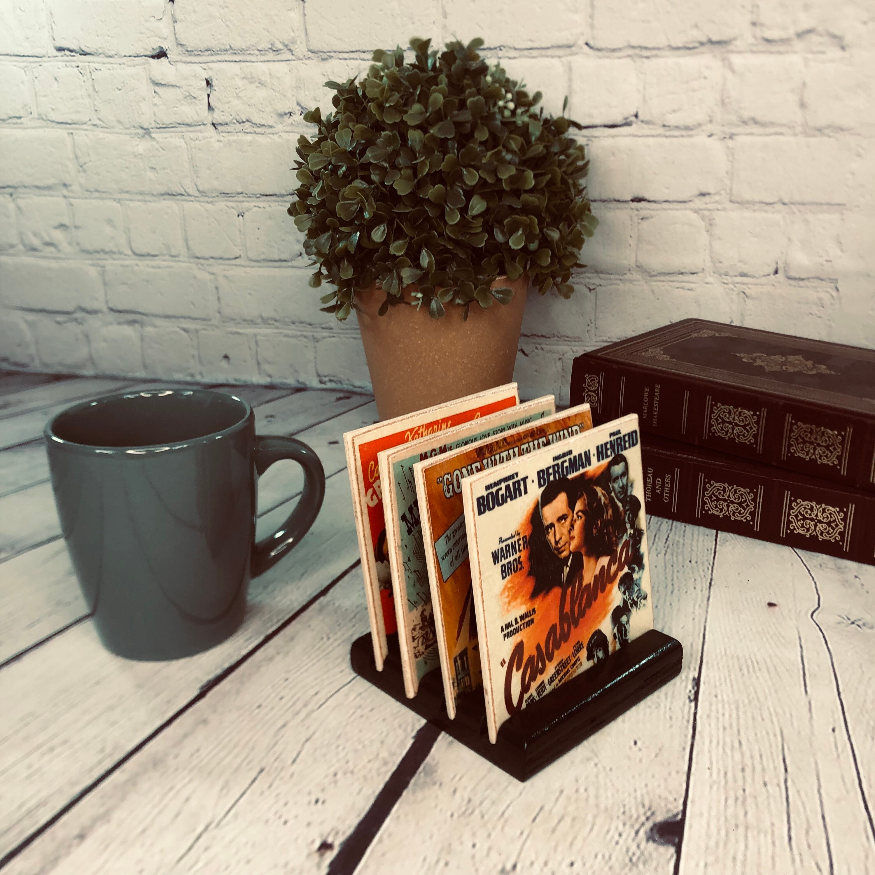 Old Hollywood Blockbuster Movie Poster Coasters Hard Resin - Etsy