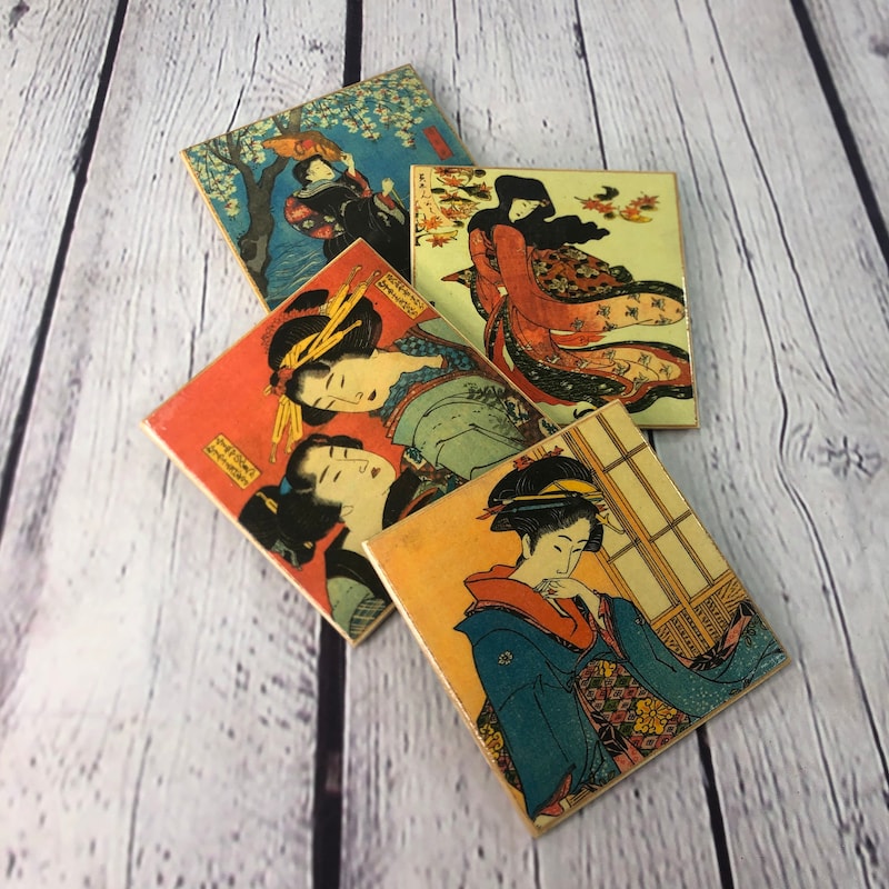 Japanese Theme Coasters - Etsy