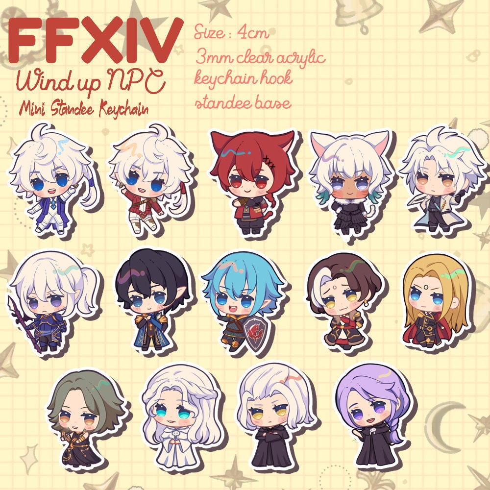 FFXIV Mini Keychain Standee - Etsy