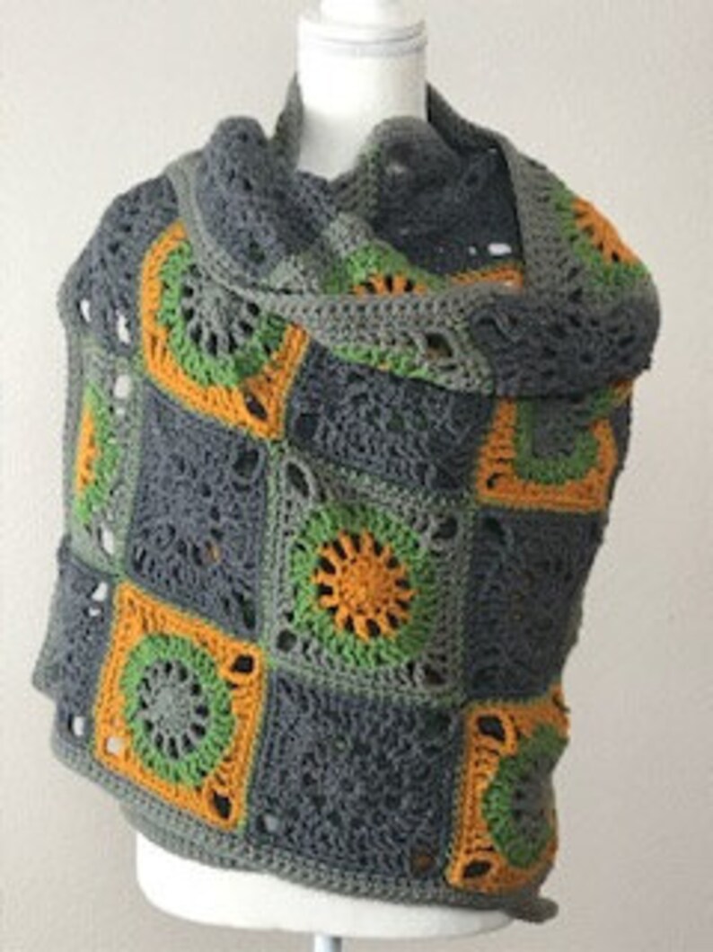 Granny Square Prayer Shawl - Etsy