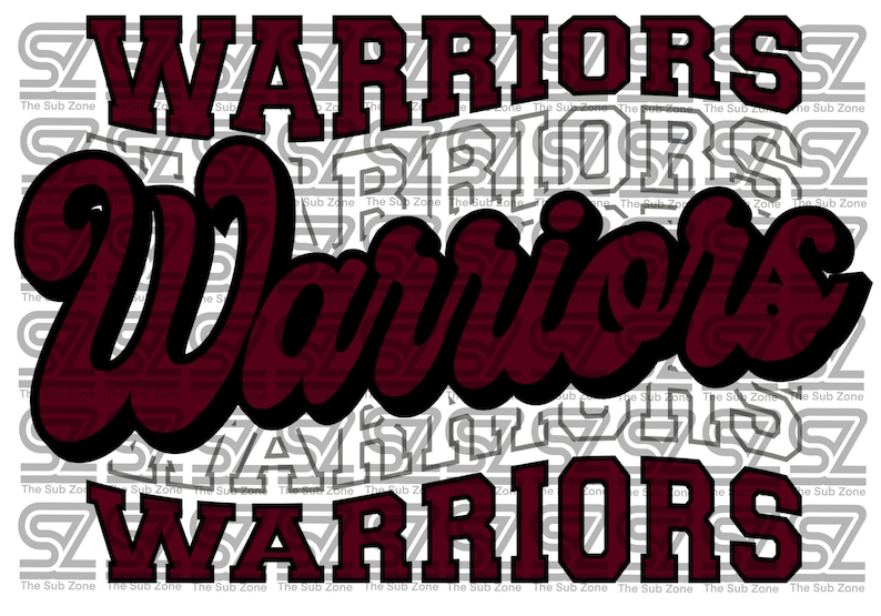 Warriors Maroon/gray PNG Sublimation Digital File - Etsy