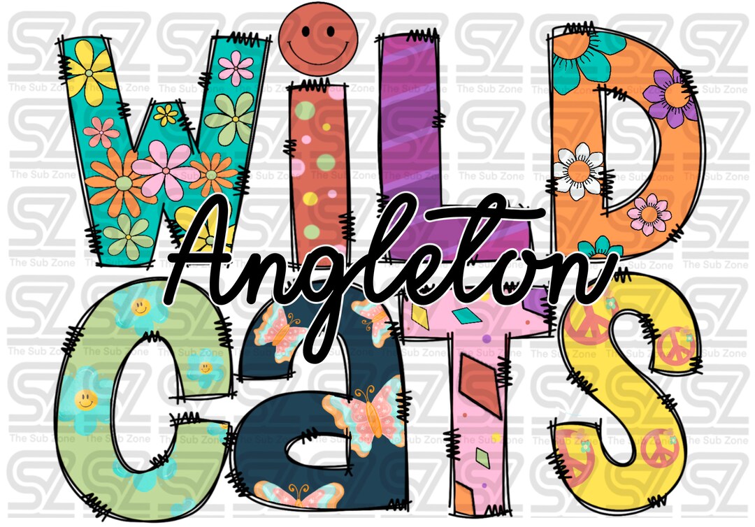 Angleton Wildcats Retro PNG - Etsy