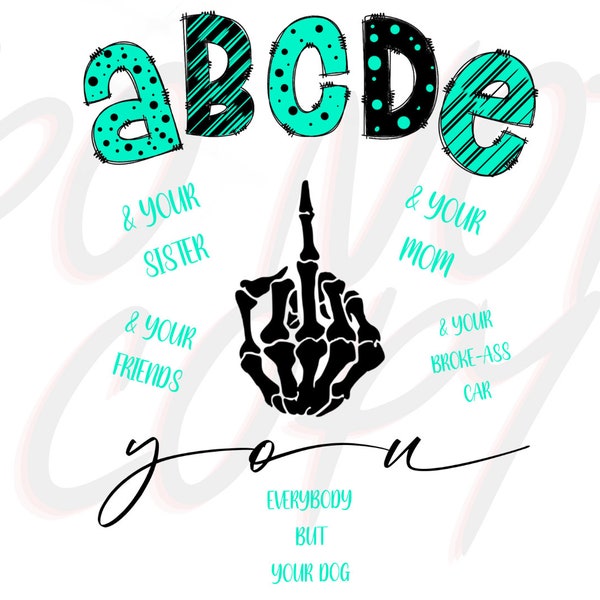 Abcdefu Png - Etsy
