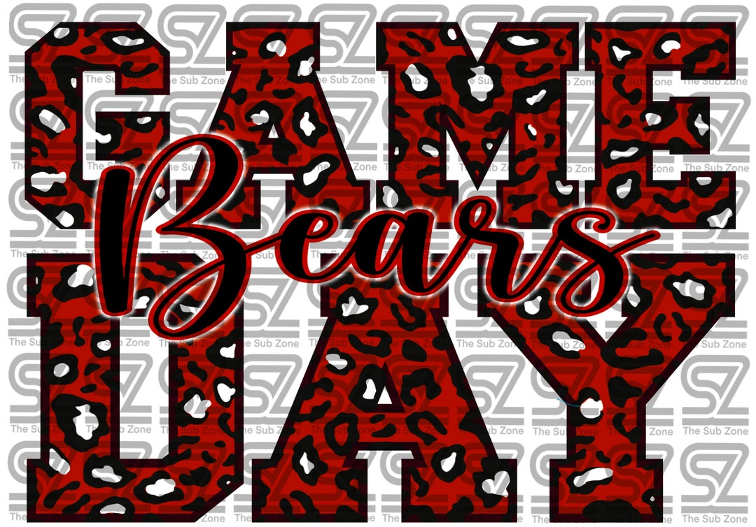 Bears Game Day PNG Sublimation Digital File - Etsy