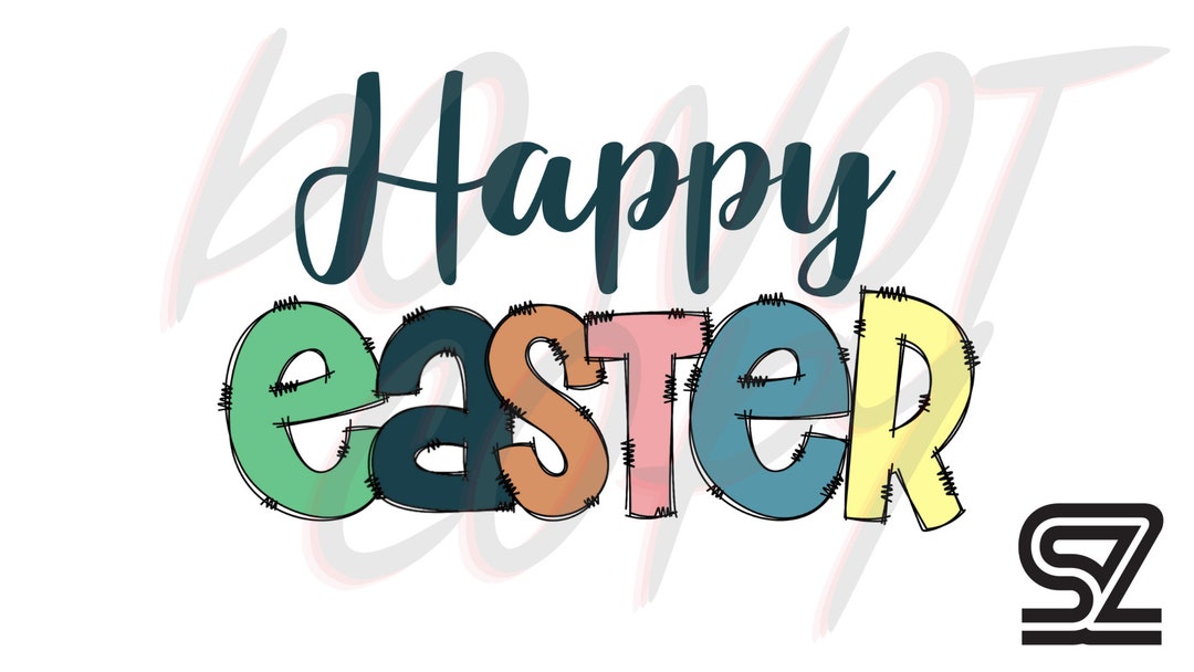 HAPPY Easter-neutral Colors - Etsy