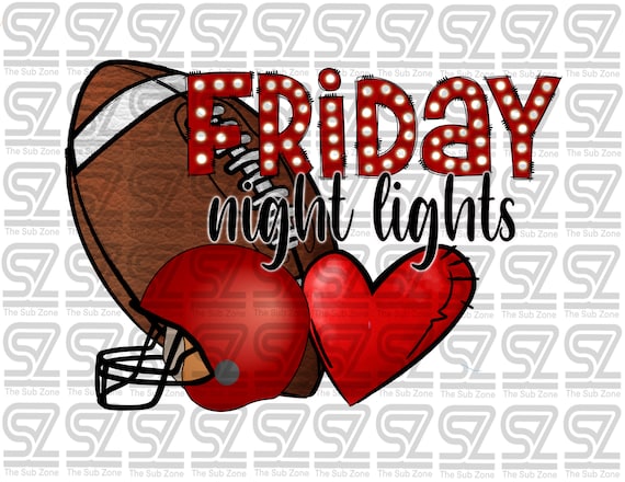 Friday Night Lights PNG Sublimation Digital File - Etsy