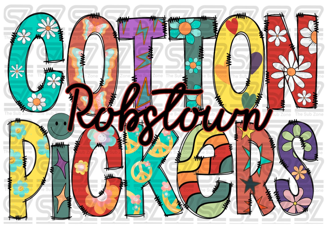 Robstown Cotton Pickers Retro Vibes PNG School Spirit Shirt PNG - Etsy