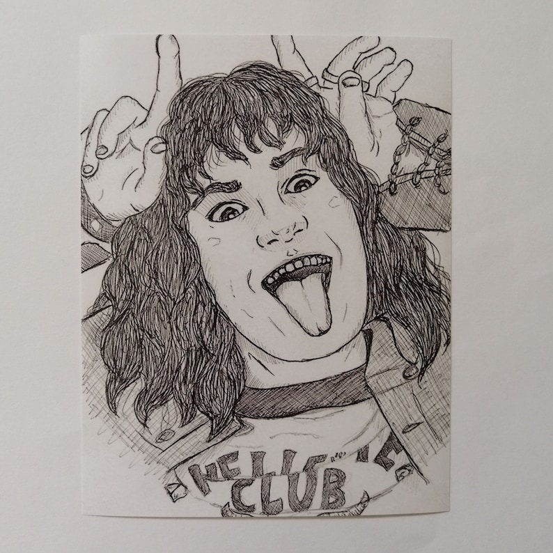 Eddie Munson Stranger Things Print Set - Etsy