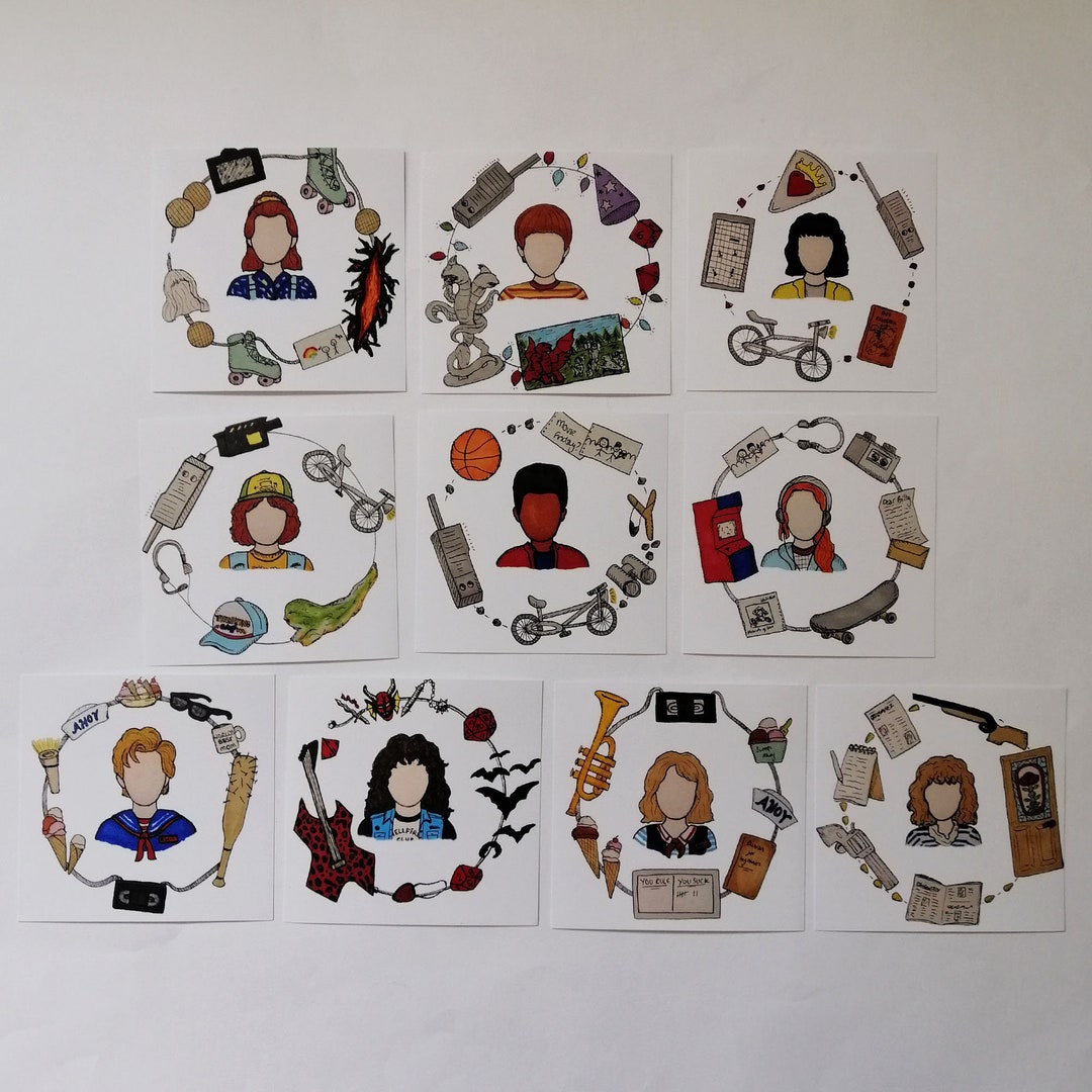 Stranger Things Faceless Prints - Etsy