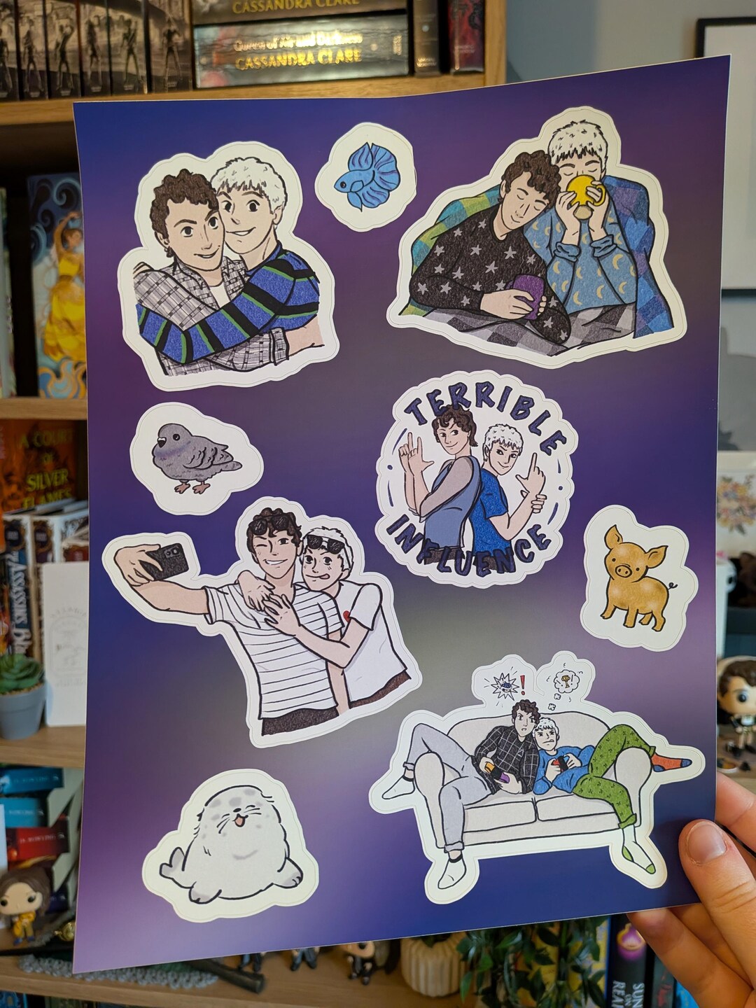 Dan and Phil Sticker Sheet - Etsy