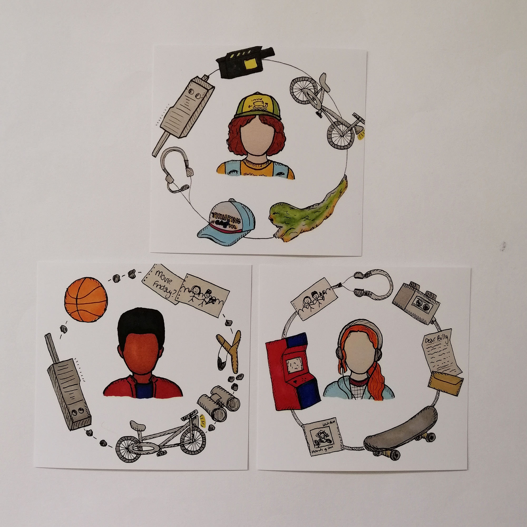 Stranger Things Faceless Prints - Etsy